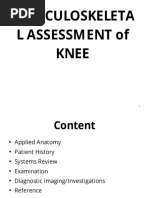 Knee Examination OSCE Checklist Geeky Medics | PDF | Knee | Joints