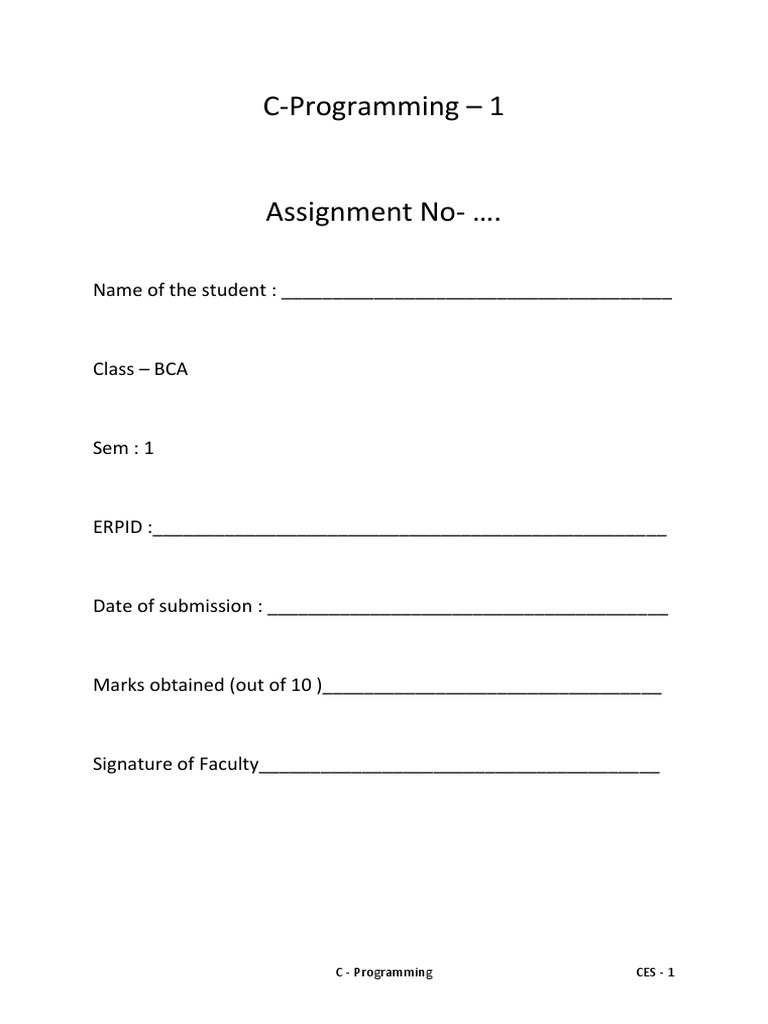 C Programming Assignment Solutions Pdf Computer Programming Teaching Mathematics