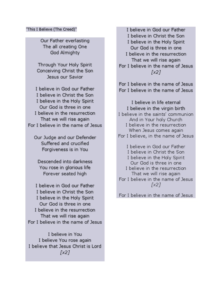 This I Believe | PDF