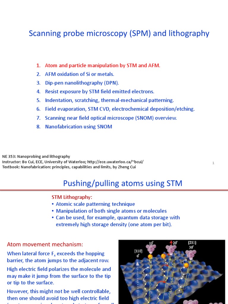15 Scanning Probe Microscopy & Lithography - 2 | PDF | Scanning ...