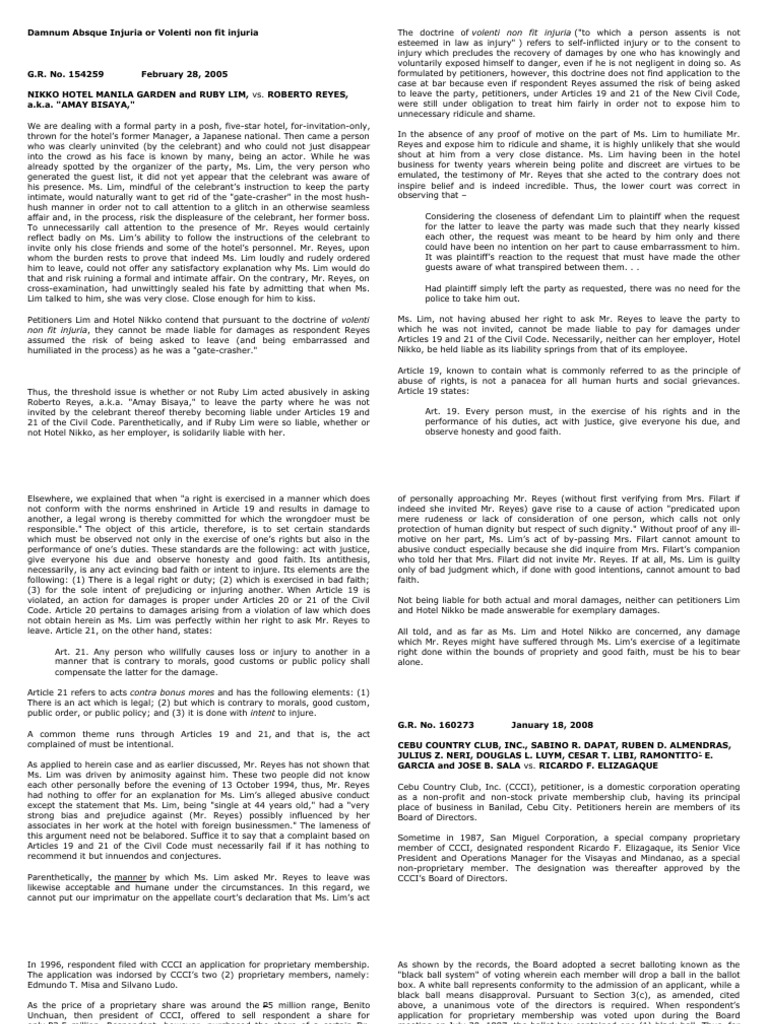 Torts (Defenses) | PDF | Damages | Negligence