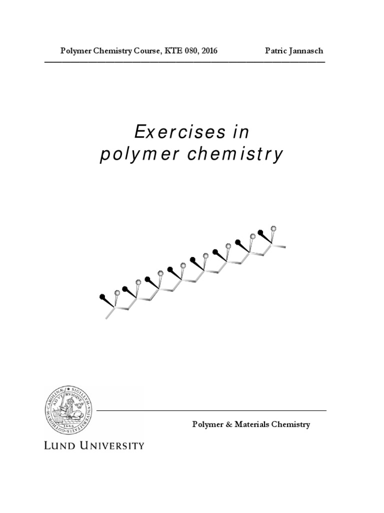 Exercises in Polymer Chemistry | PDF | Copolymer | Polymerization