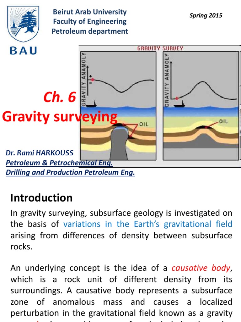 Gravity Surveying in Geophysics | PDF | Gravity | Mass