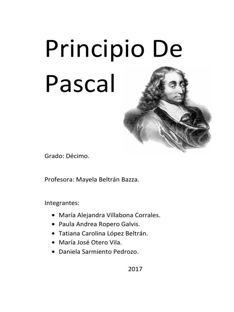 Informe Principio de Pascal | PDF