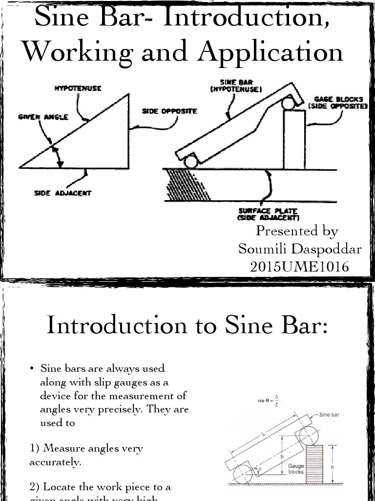 Sine Bar Final | Sine | Measurement