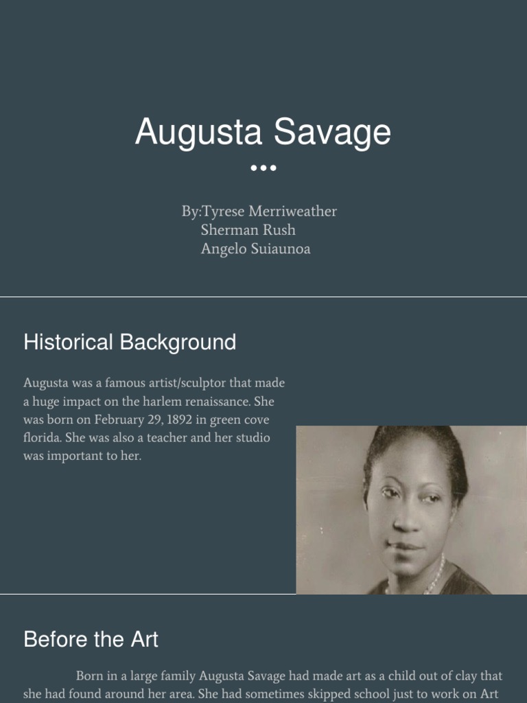 Augusta Savage | PDF | Sculpture