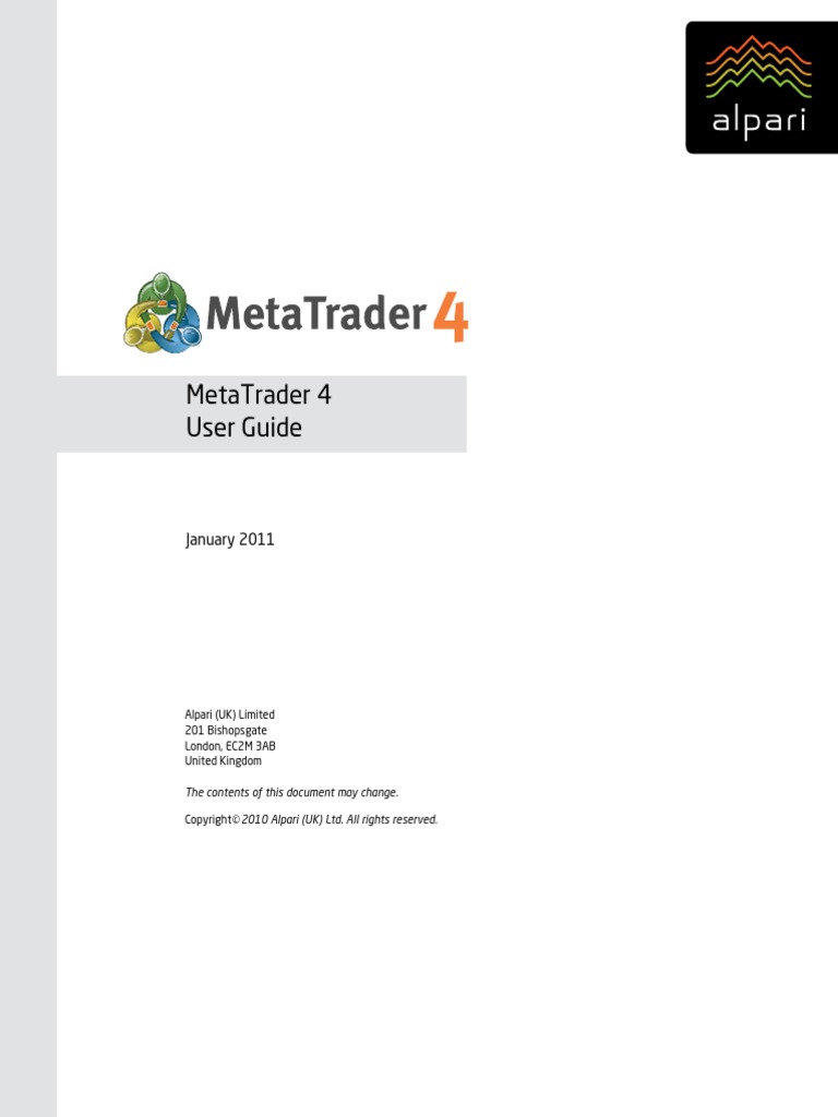 Alpari Uk Userguide Metatrader4 | PDF | Public Key Cryptography | Areas Of Computer Science