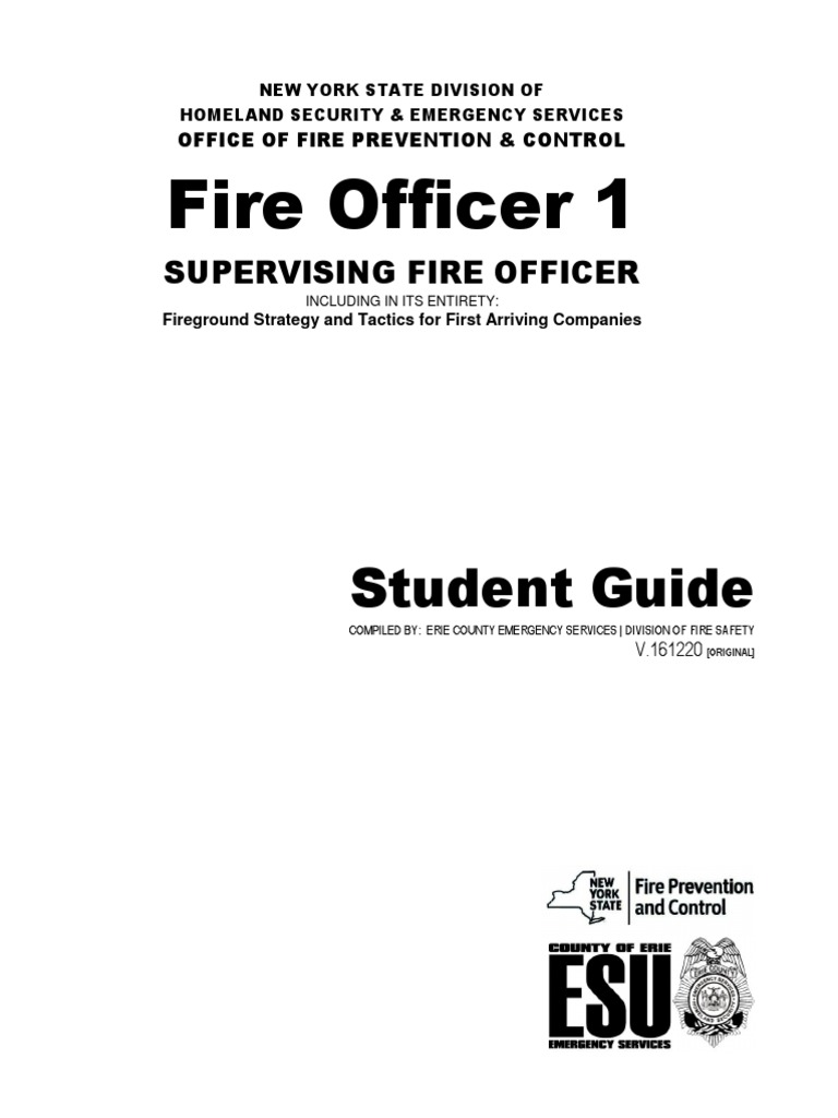 Fire Officer 1 Student Guide2016-161220 PDF | PDF | Textbook | Students