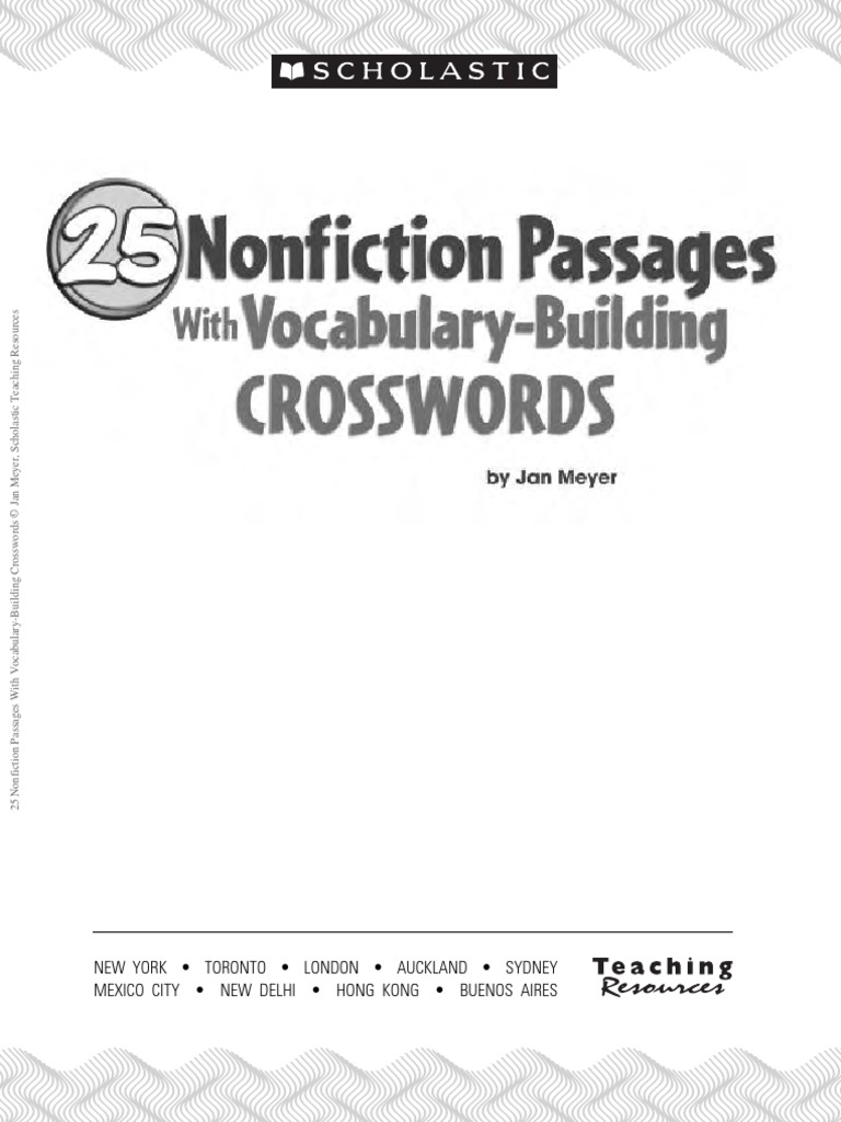25 Nonfiction Passages With Vocab Build'g Crosswords | PDF | Gorilla ...