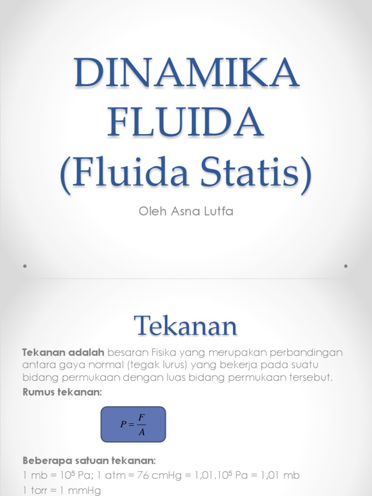 Dinamika Fluida | PDF