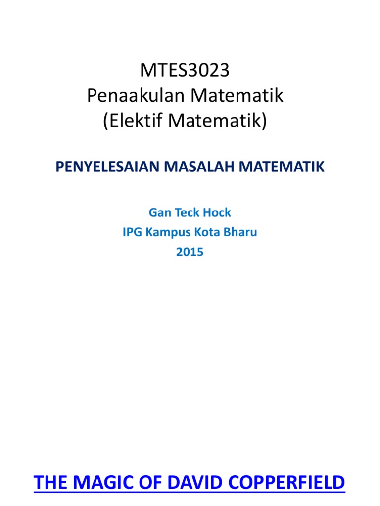 01 Makna Masalah | PDF