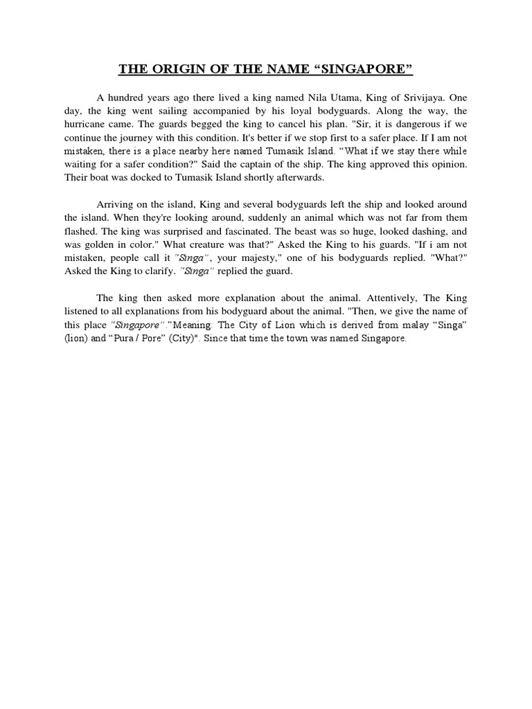 The Origin of The Name | PDF