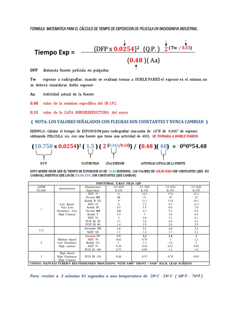 Formula Radiografia Industrial | PDF | Naturaleza