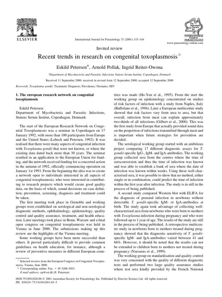 Petersen 2001 | PDF | Infection | Health Care