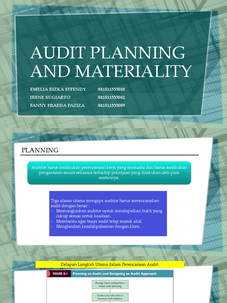 Audit Planning and Materiality | PDF