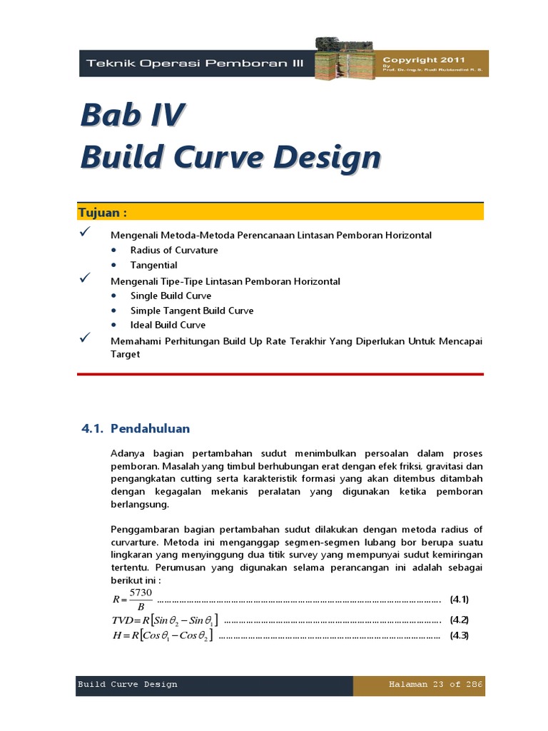 Desain Kurva Pemboran Horizontal | PDF