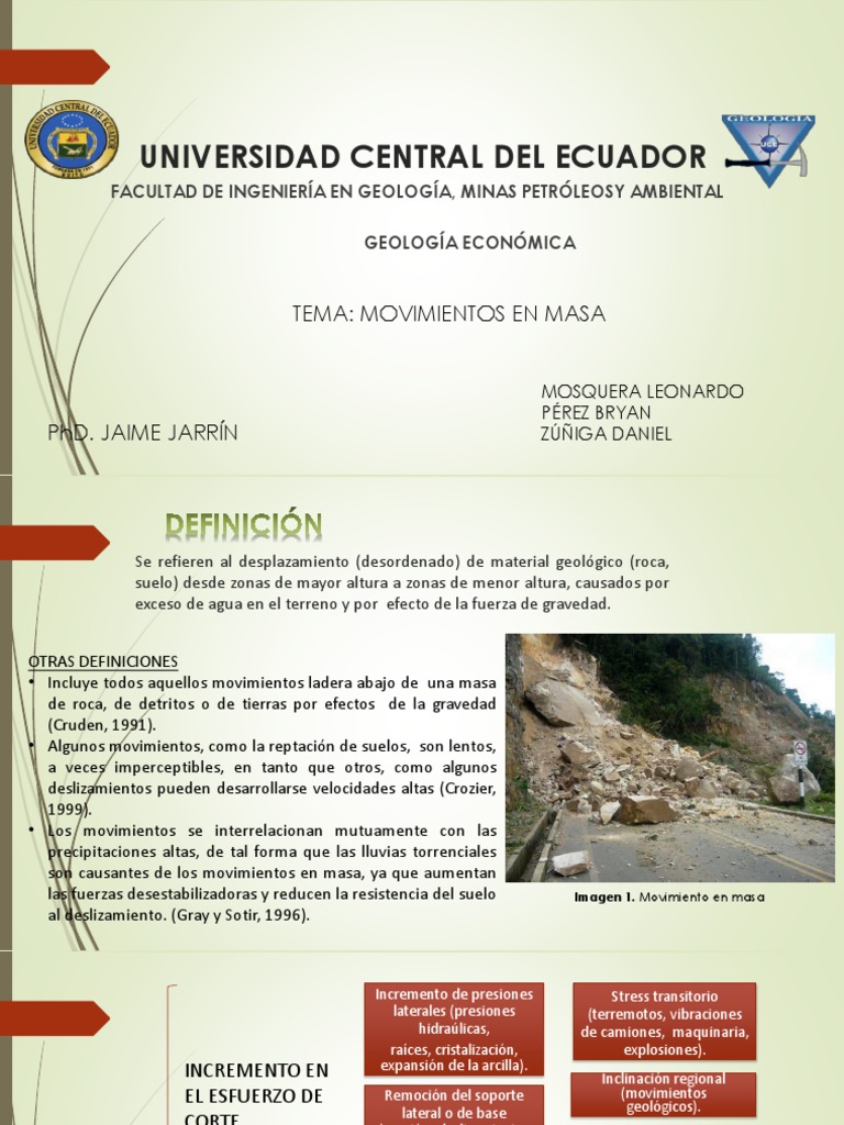 Movimientos en Masa | PDF | Pandeo | Suelo
