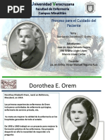 Dorothea Elizabeth Orem | PDF | Enfermería | Teoría