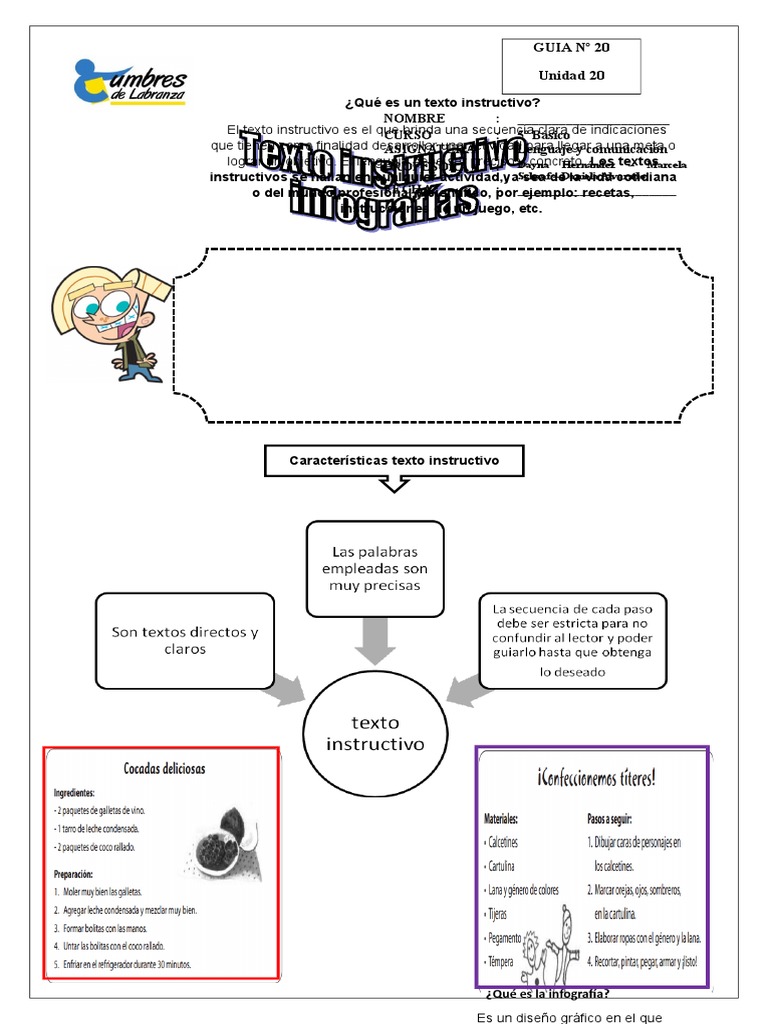 189586962 GUIA 5 Texto Instructivo | Infografia | Imagen
