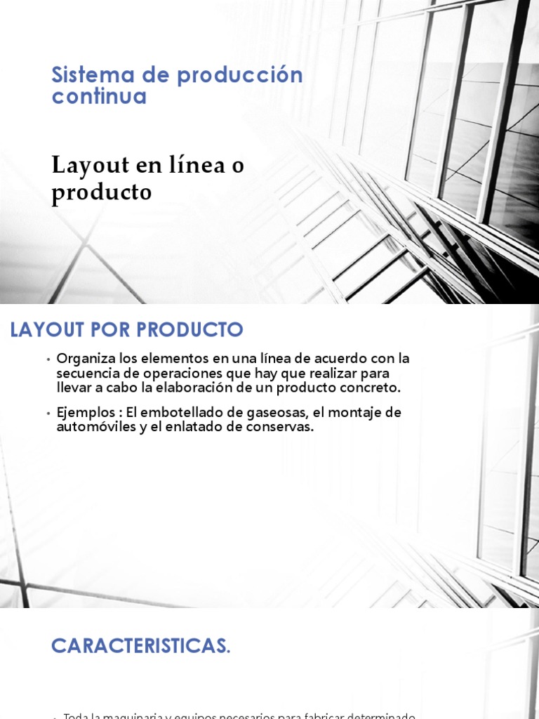 Layout de Producción Continua en Línea | PDF | Negocios