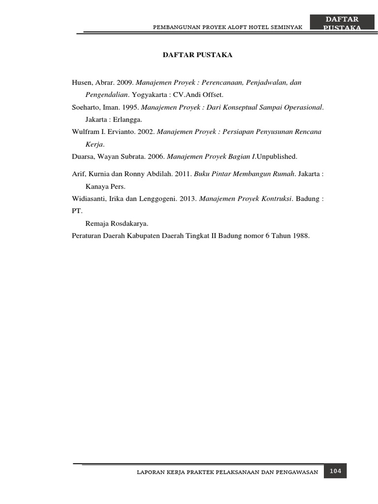 Daftar Pustaka | PDF