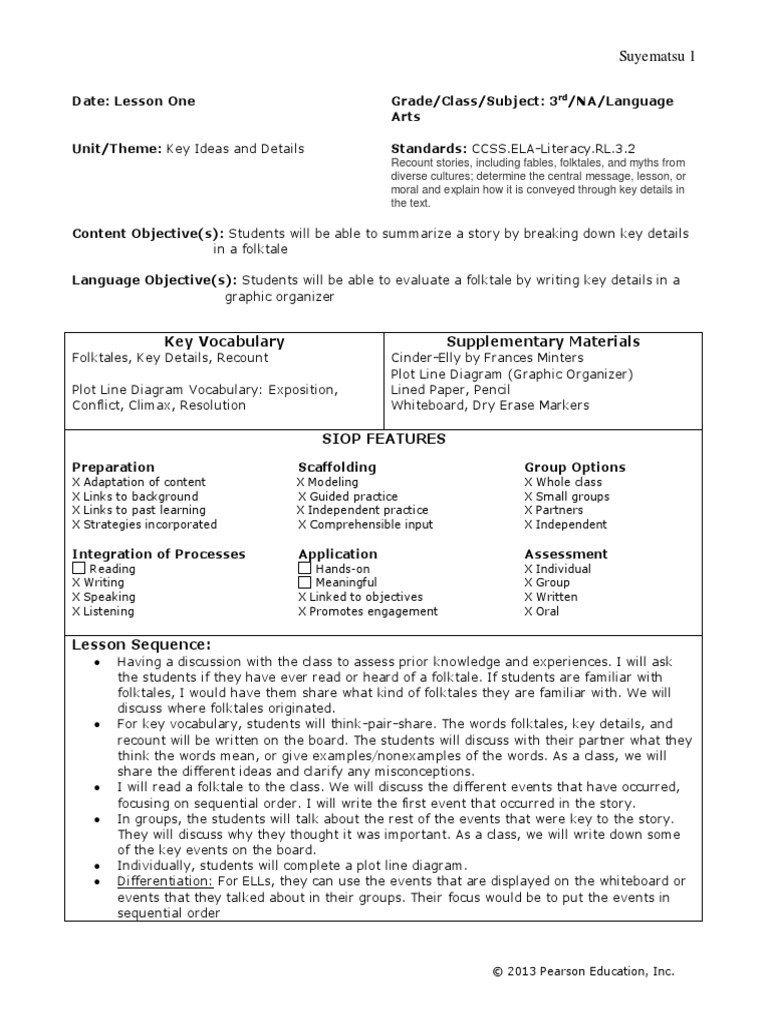 Tesl Unit 5 Day Lesson Plans | PDF | Vocabulary | Folklore