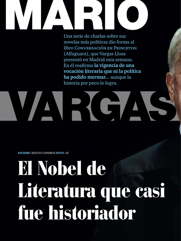 Conversación en La Cátedra. Entrevista Con Mario Vargas Llosa Por ...