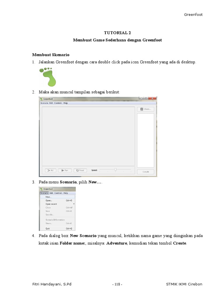 Tutorial Game Sederhana dengan Greenfoot | PDF