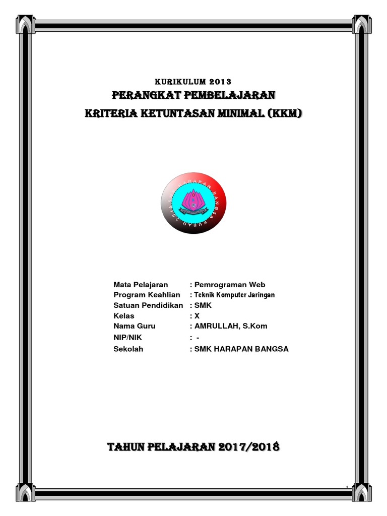 KKM Pemrograman Web SMK | PDF