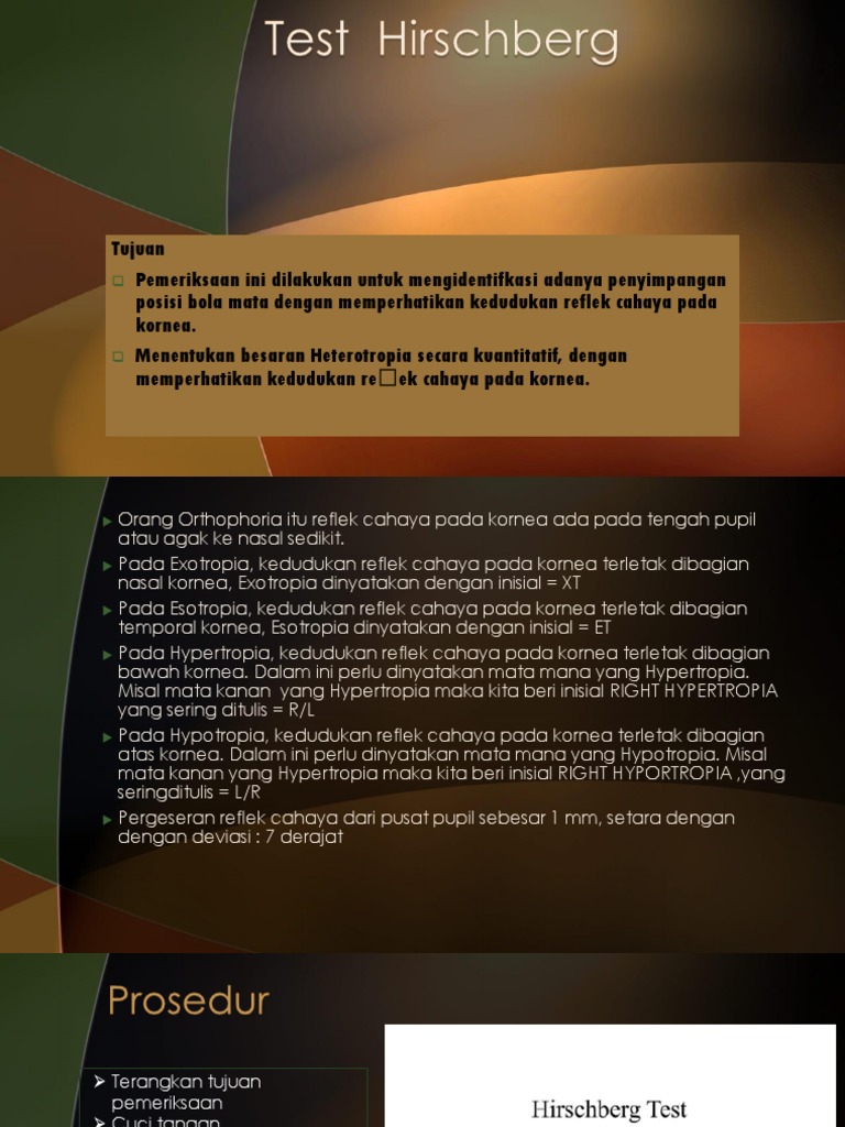 Test Hirschberg | PDF