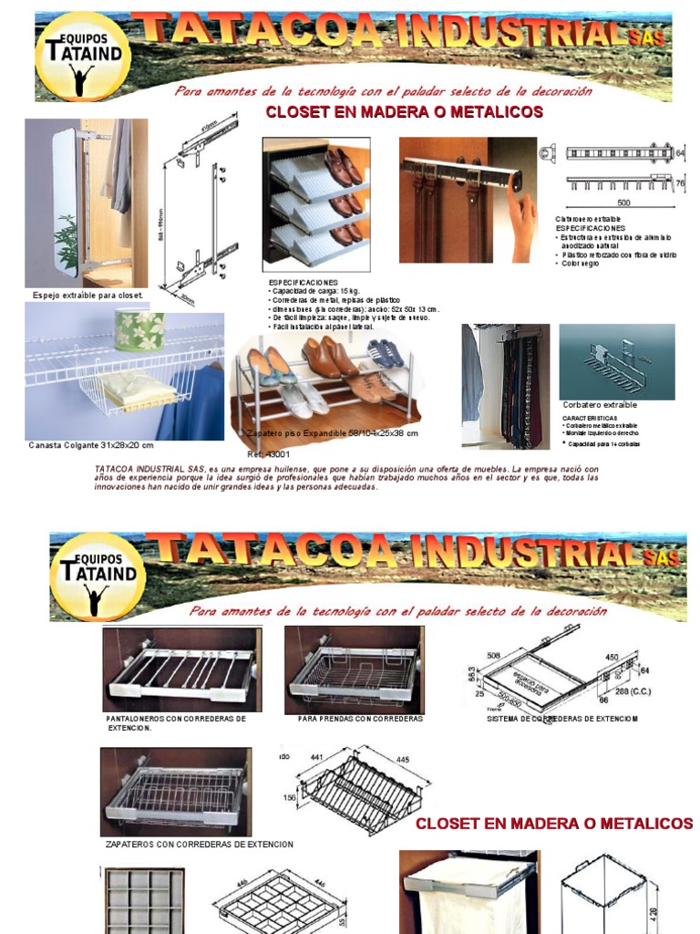 Catalogo Closet | PDF | Aluminio | Science