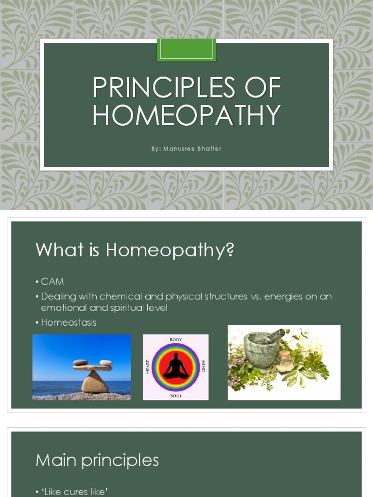 Principles of Homeopathy | PDF | Self-Improvement