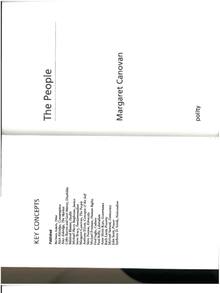 Canovan The People PDF | PDF