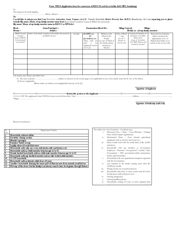 Writereaddata - FormFiles - Form VIII-R | PDF | Society | Poverty