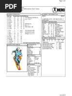 Hero System 6th Edition Character Sheet | PDF