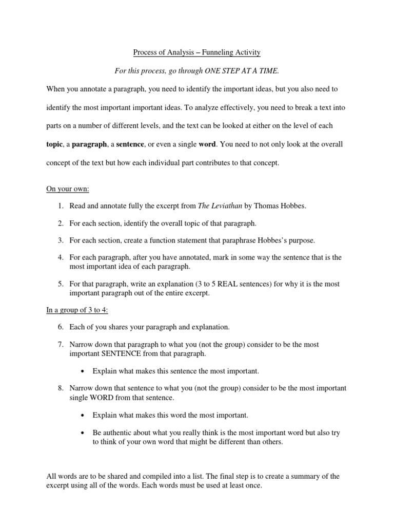 Leviathan - Text and Activity | PDF | Paragraph