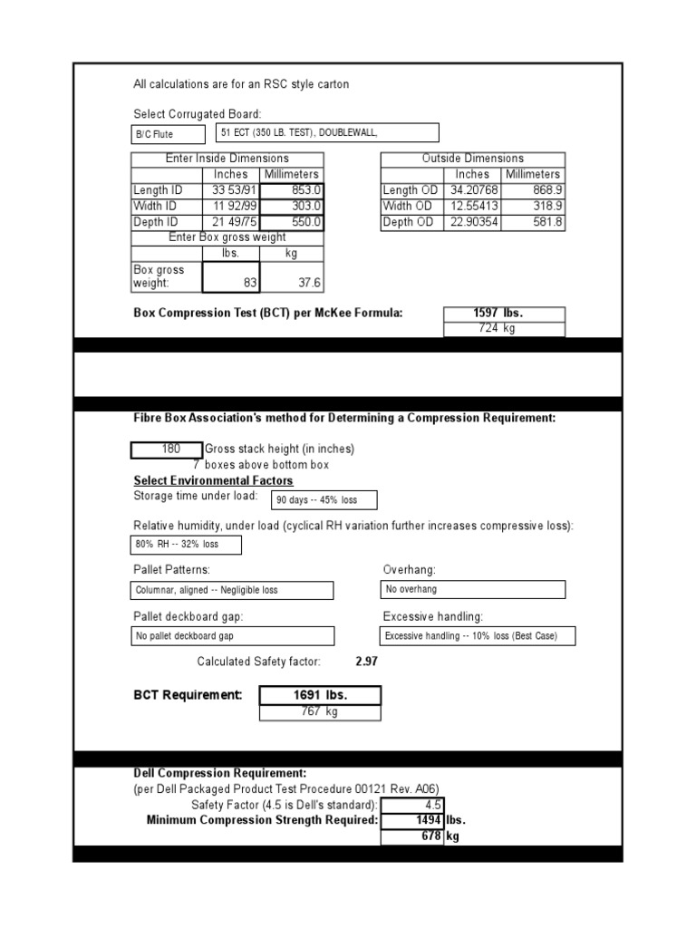 McKee Compression Calculator | PDF