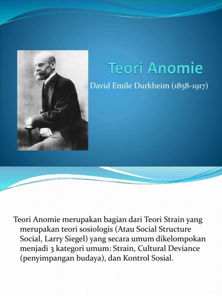 Teori Anomie | PDF
