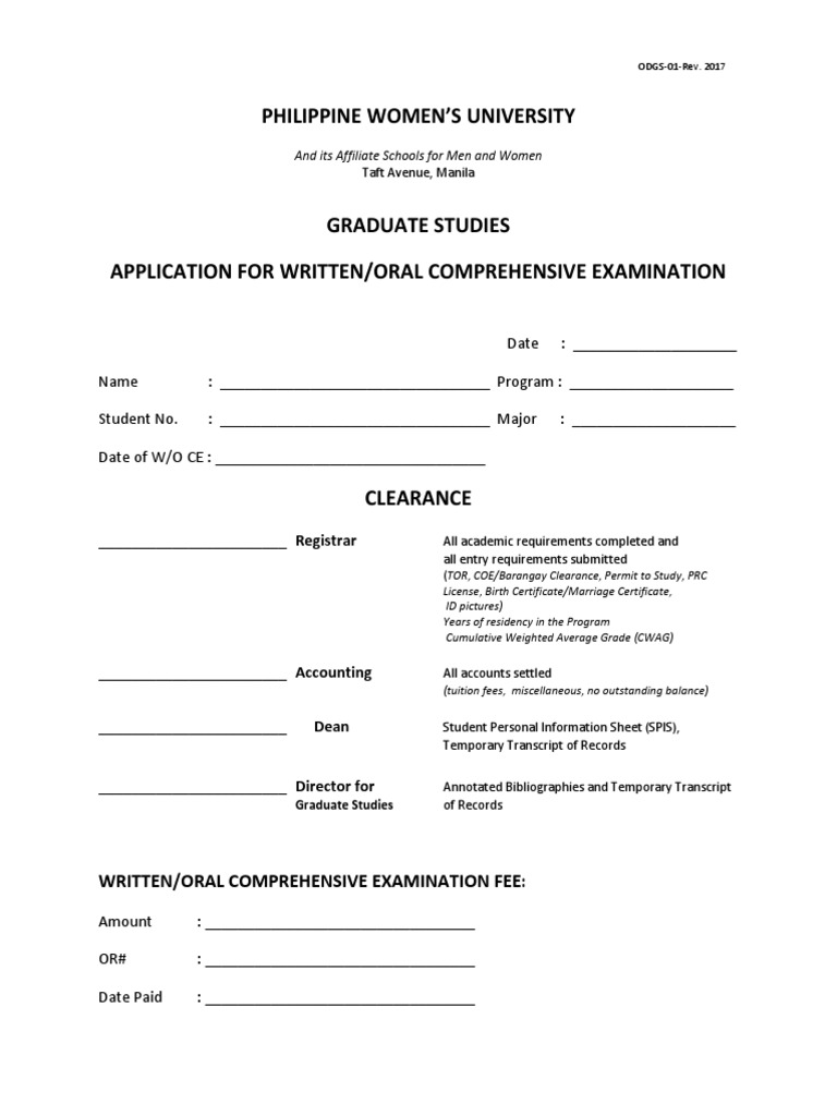 Appendix B: WCE Application Form - Template - Rev. 10112017 | PDF