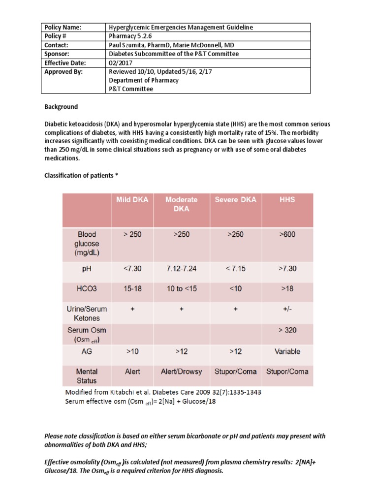 BWH Hyperglycemia Guidelines | Hyperglycemia | Blood Sugar