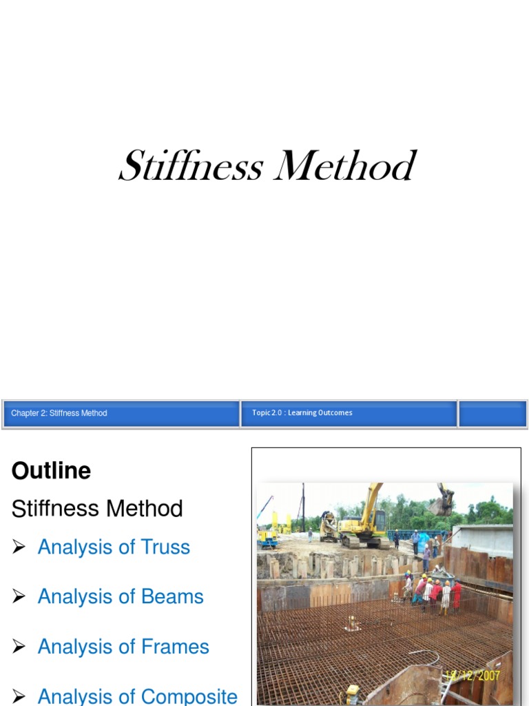 Stiffness Method (Notes - Beams, Frames and Truss) | PDF | Structural ...