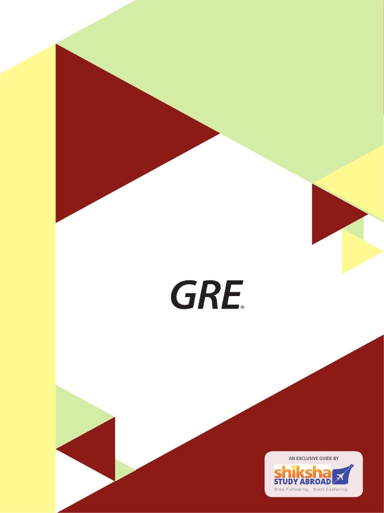 GRE Guide | PDF | Graduate Record Examinations | Postgraduate Education