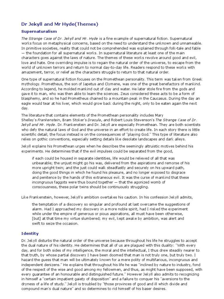 Dr Jekyll and Mr Hyde (Theme) | Prometheus