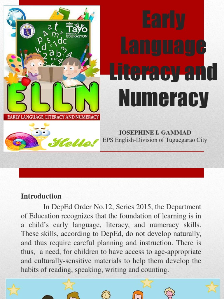 Early Language Literacy and Numeracy Program in Tuguegarao City | PDF ...