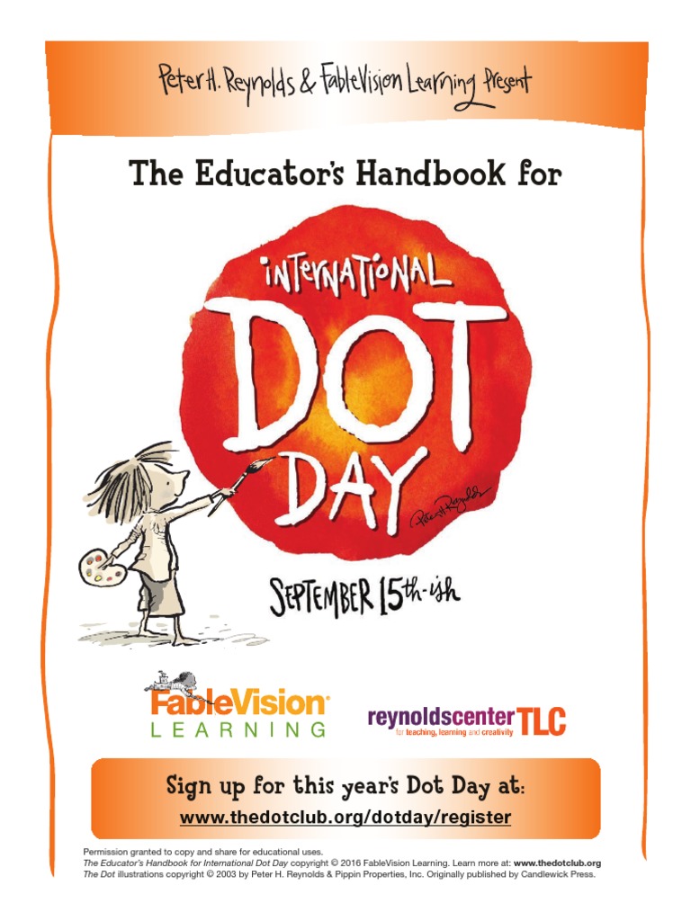 Dot Day Handbook 2016 PDF | PDF | Copyright | Classroom