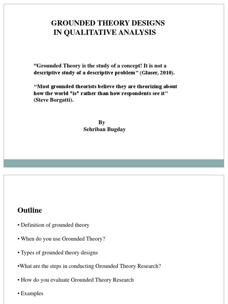Grounded Theory | PDF | Qualitative Research | Sociology