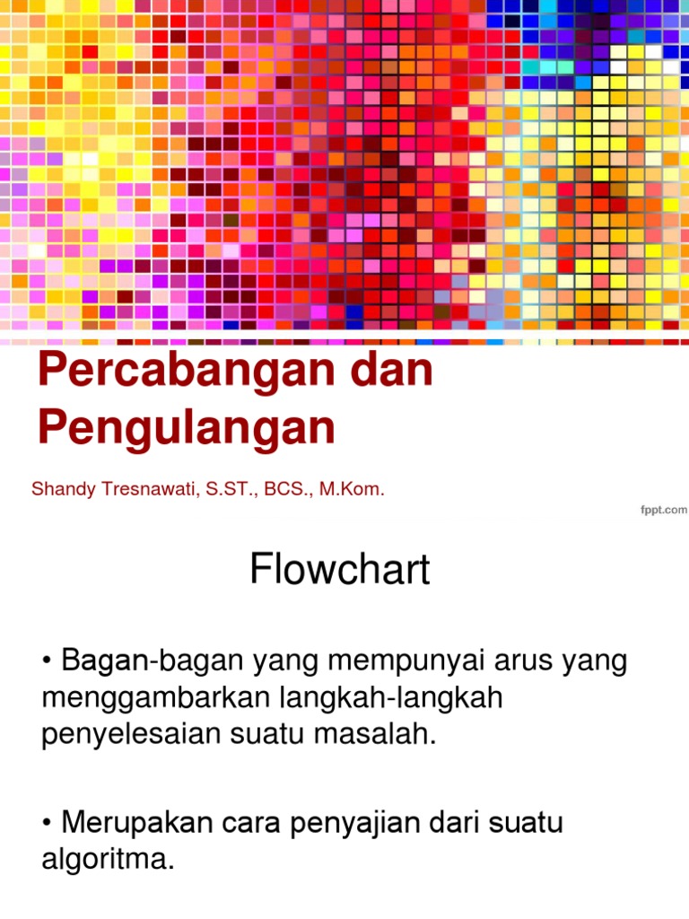 Diagram Flowchart, Percabangan Dan Pengulangan | PDF