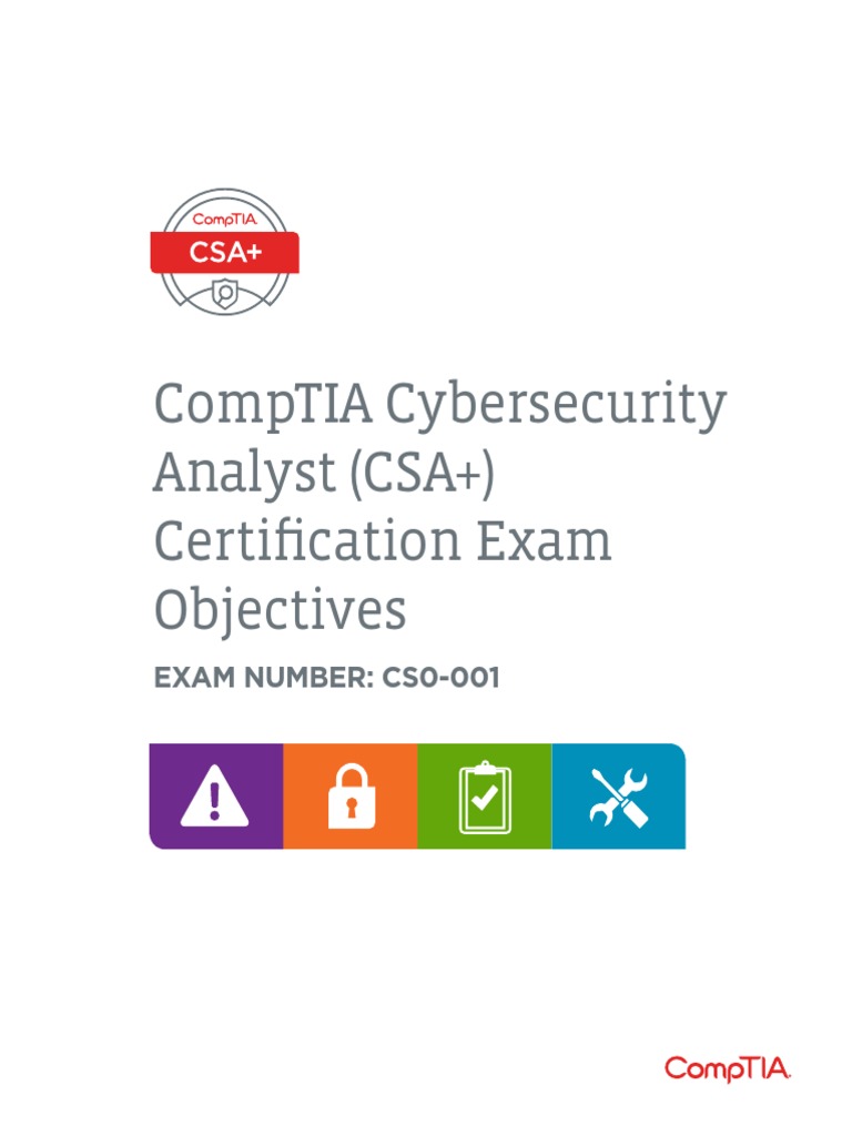 Comptia Cybersecurity Analyst (cs0 001) | PDF | Comp Tia | Computer ...