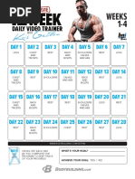 True Muscle Calendar | PDF | Body Shape | Determinants Of Health
