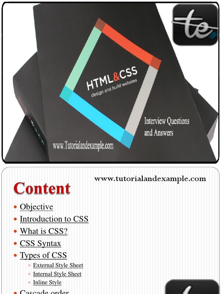 CSS Interview Questions and Answers - Tutorialandexample | PDF | Cascading Style Sheets | Html ...